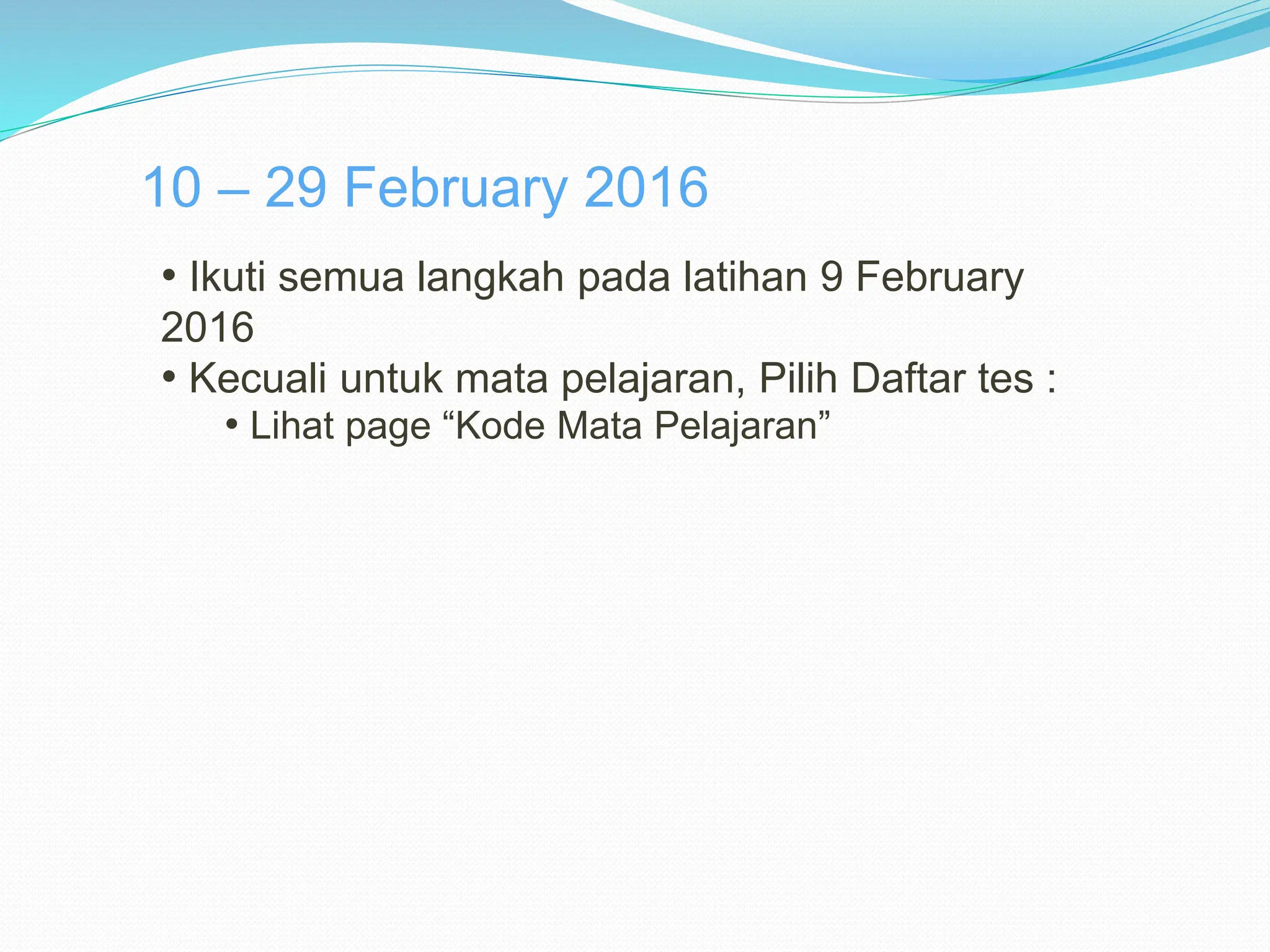 Petunjuk Simulasi II UNBK semi online.pptx | Free Download