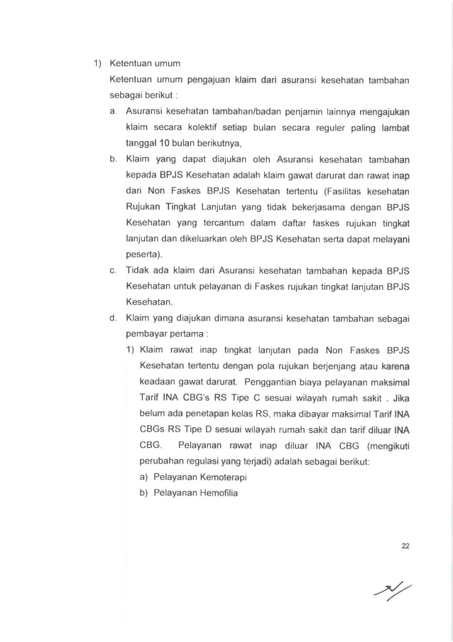 Petunjuk Teknis Koordinasi Manfaat (Coordination of Benefit) BPJS ... Petunjuk Teknis Koordinasi Manfaat (Coordination of Benefit) BPJS ...