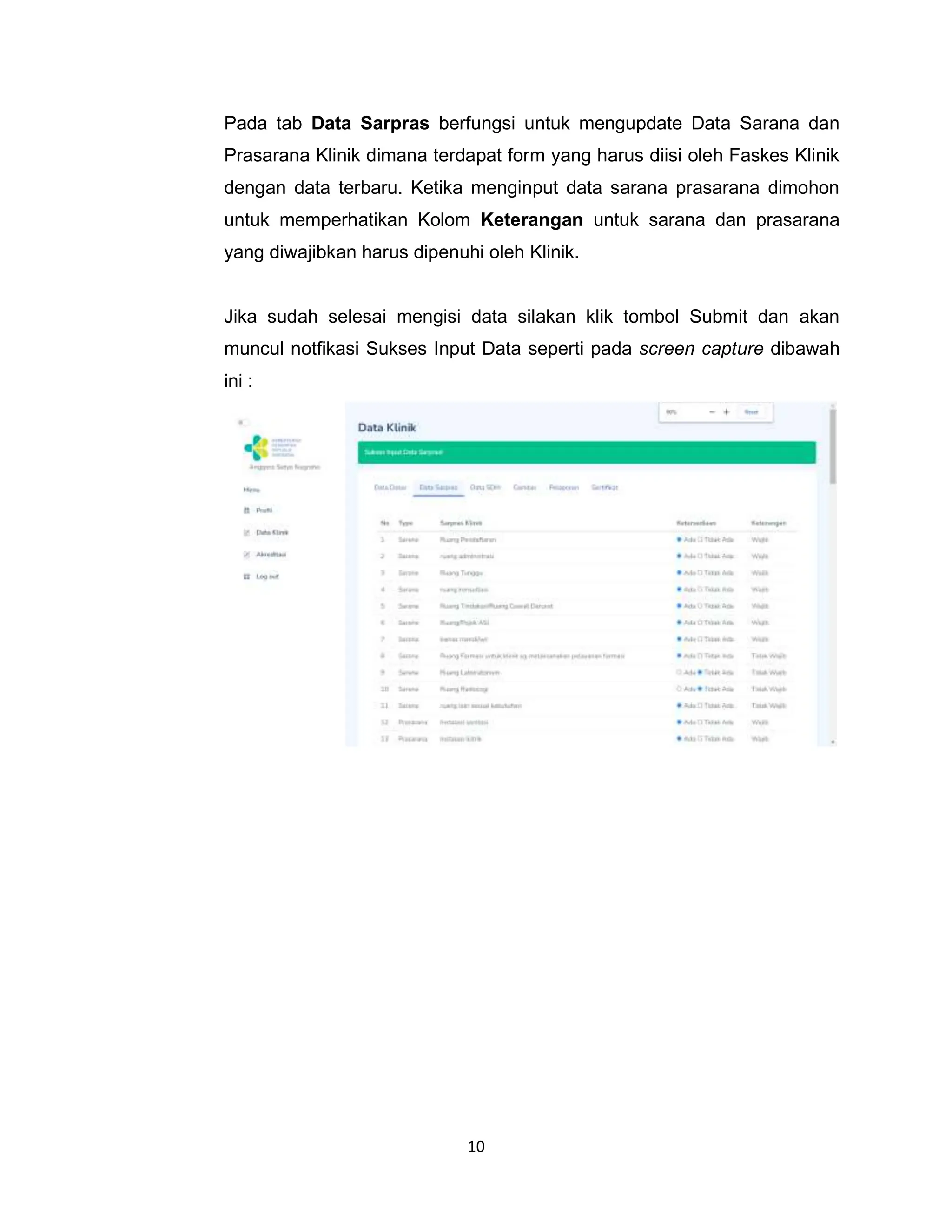 Petunjuk Teknis Data Fasyankes Online DFO | PDF