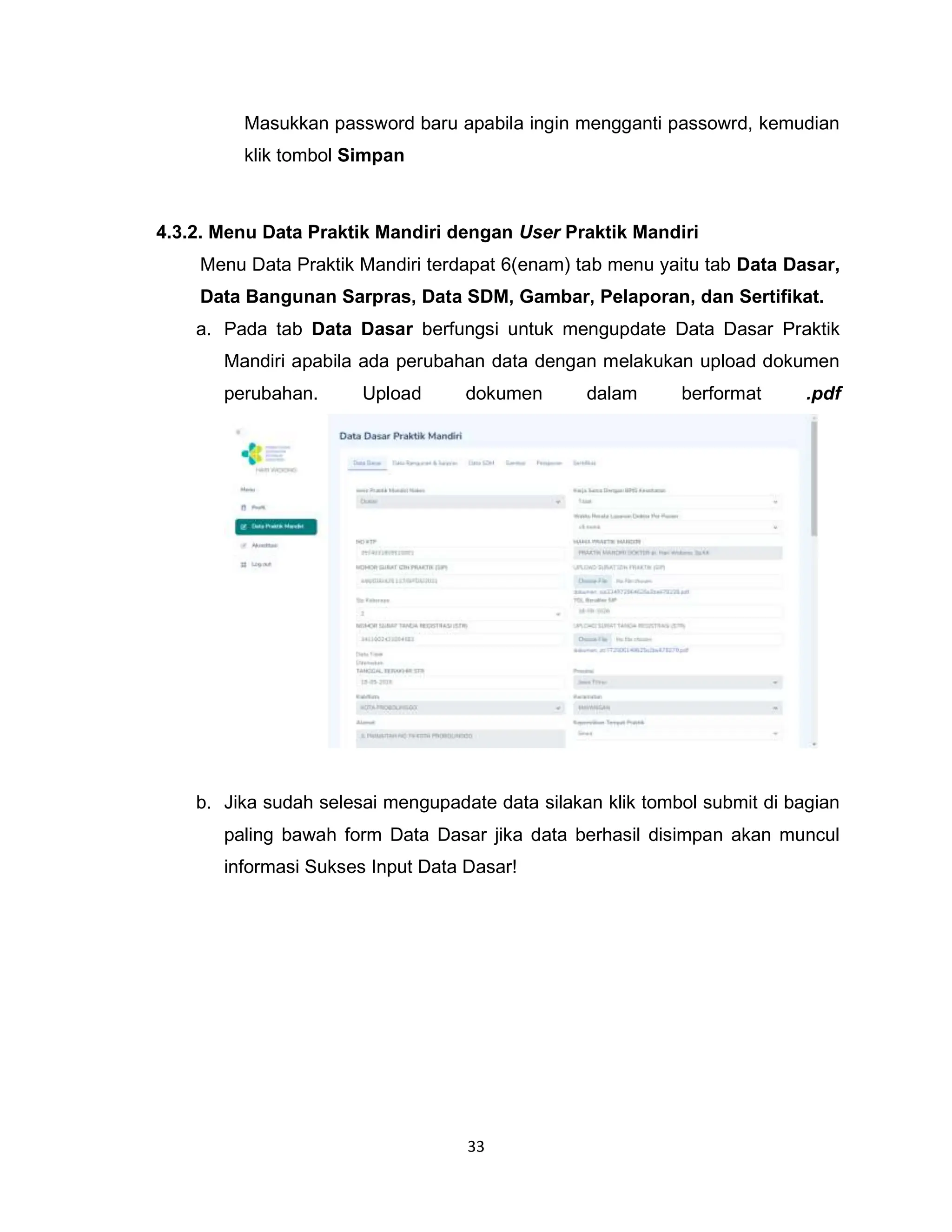 Petunjuk Teknis Data Fasyankes Online DFO | PDF