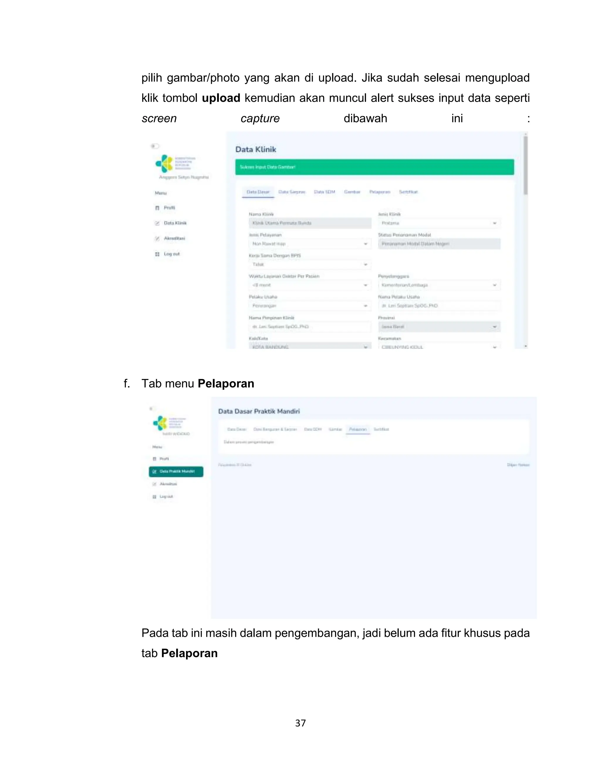 Petunjuk Teknis Data Fasyankes Online DFO | PDF