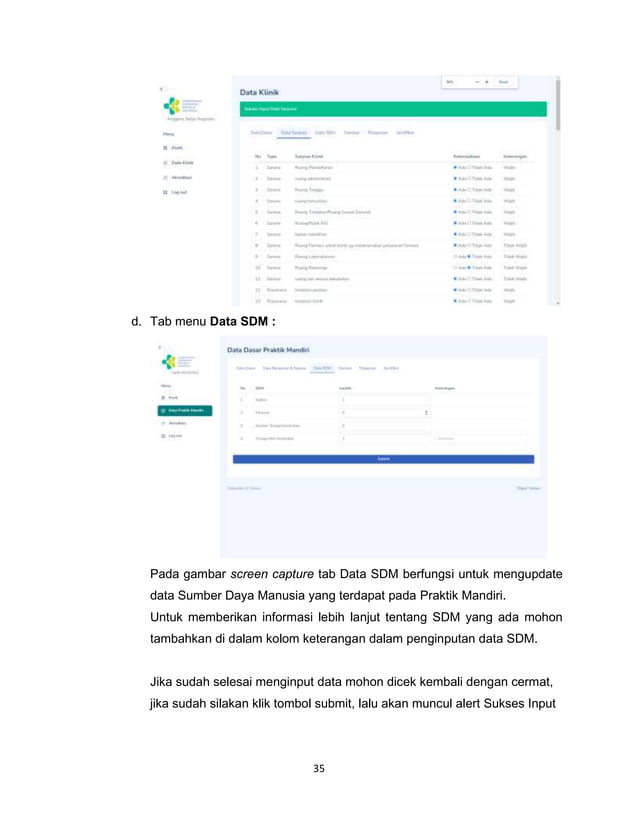 Petunjuk Teknis Data Fasyankes Online DFO | PDF