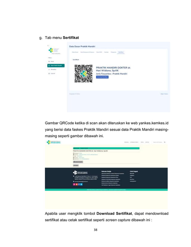 Petunjuk Teknis Data Fasyankes Online DFO | PDF