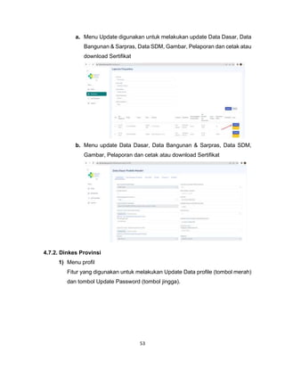 Petunjuk Teknis Data Fasyankes Online DFO | PDF