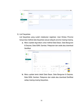 Petunjuk Teknis Data Fasyankes Online DFO | PDF
