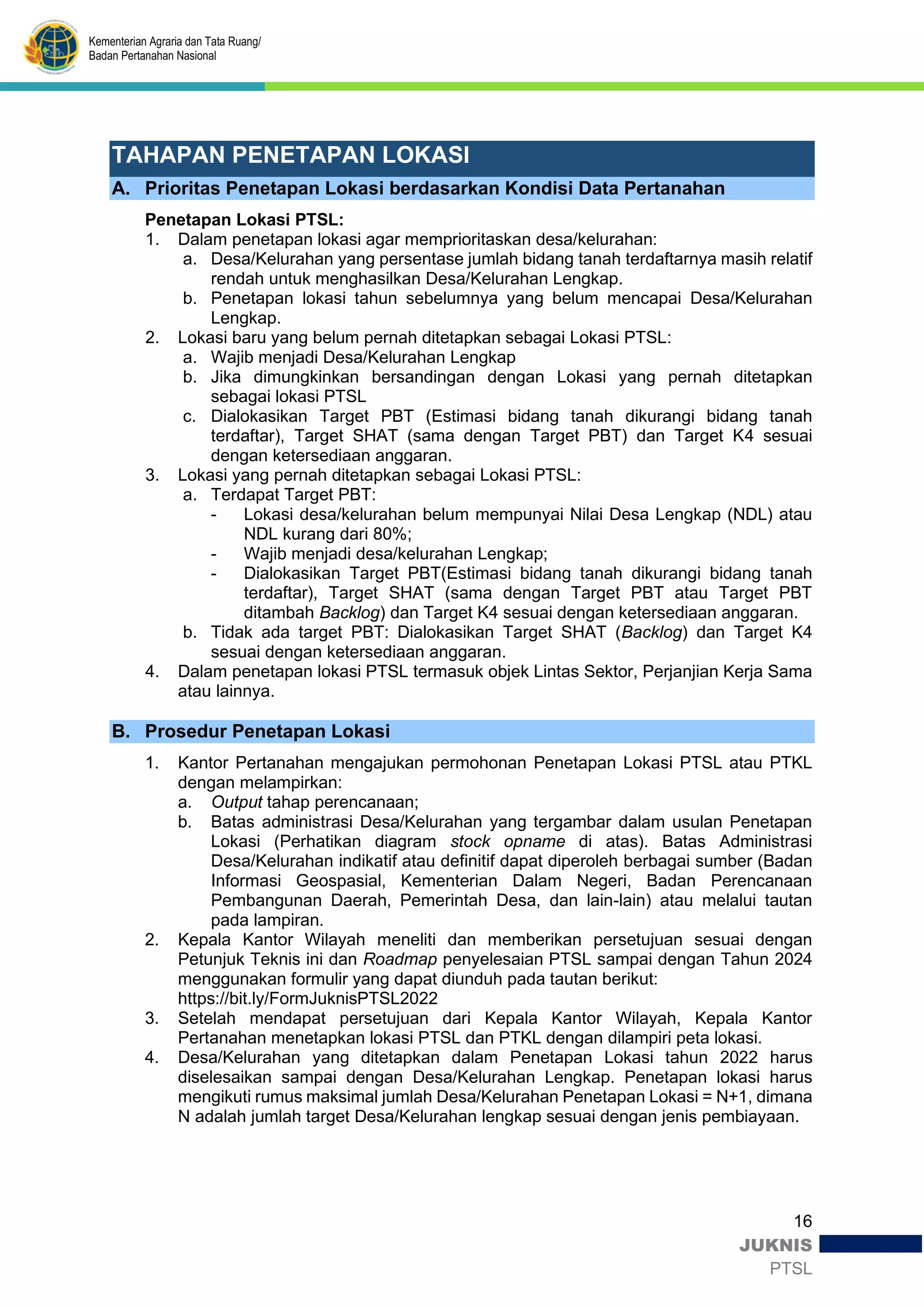 Petunjuk Teknis No 1 Tahun 2022 tentang PTSL 2022.pdf