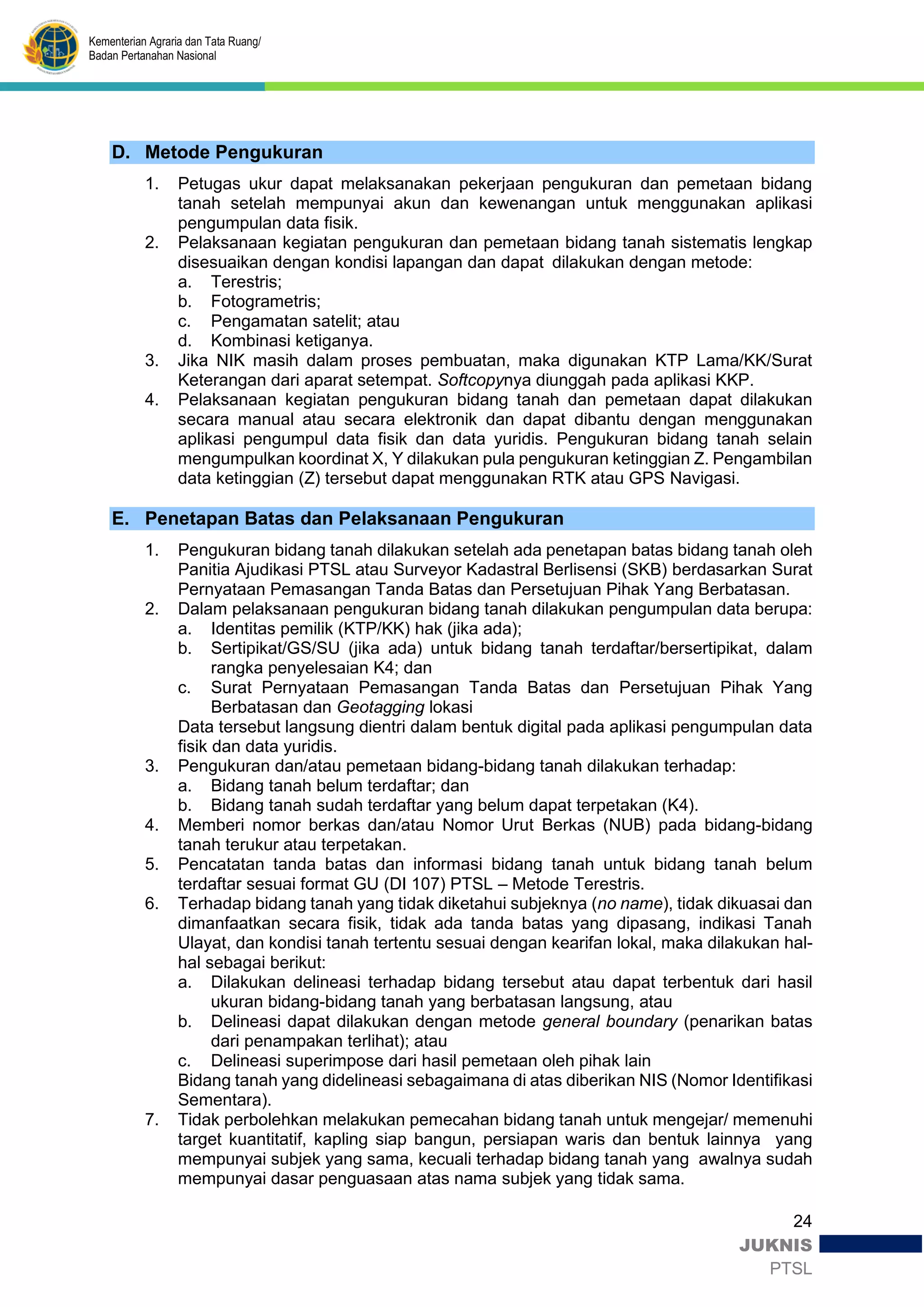 Petunjuk Teknis No 1 Tahun 2022 tentang PTSL 2022.pdf
