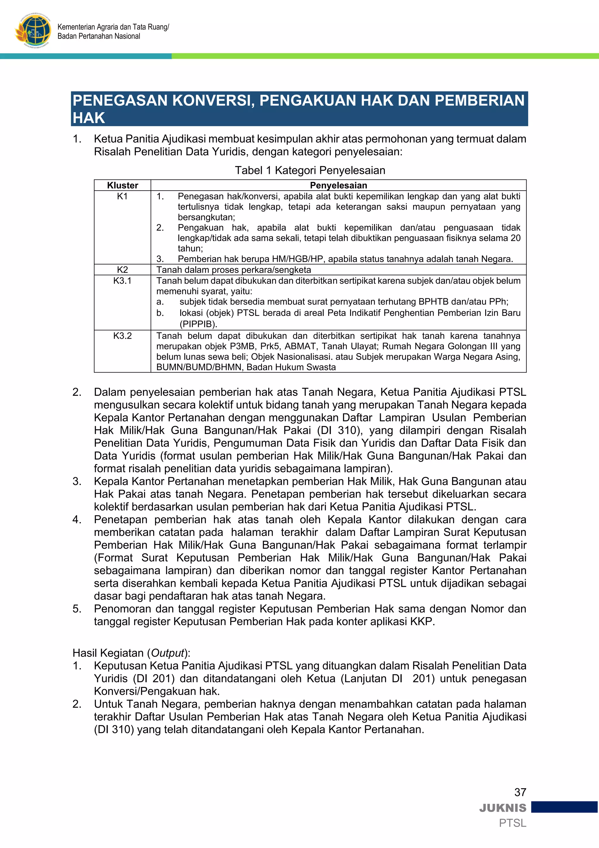 Petunjuk Teknis No 1 Tahun 2022 tentang PTSL 2022.pdf