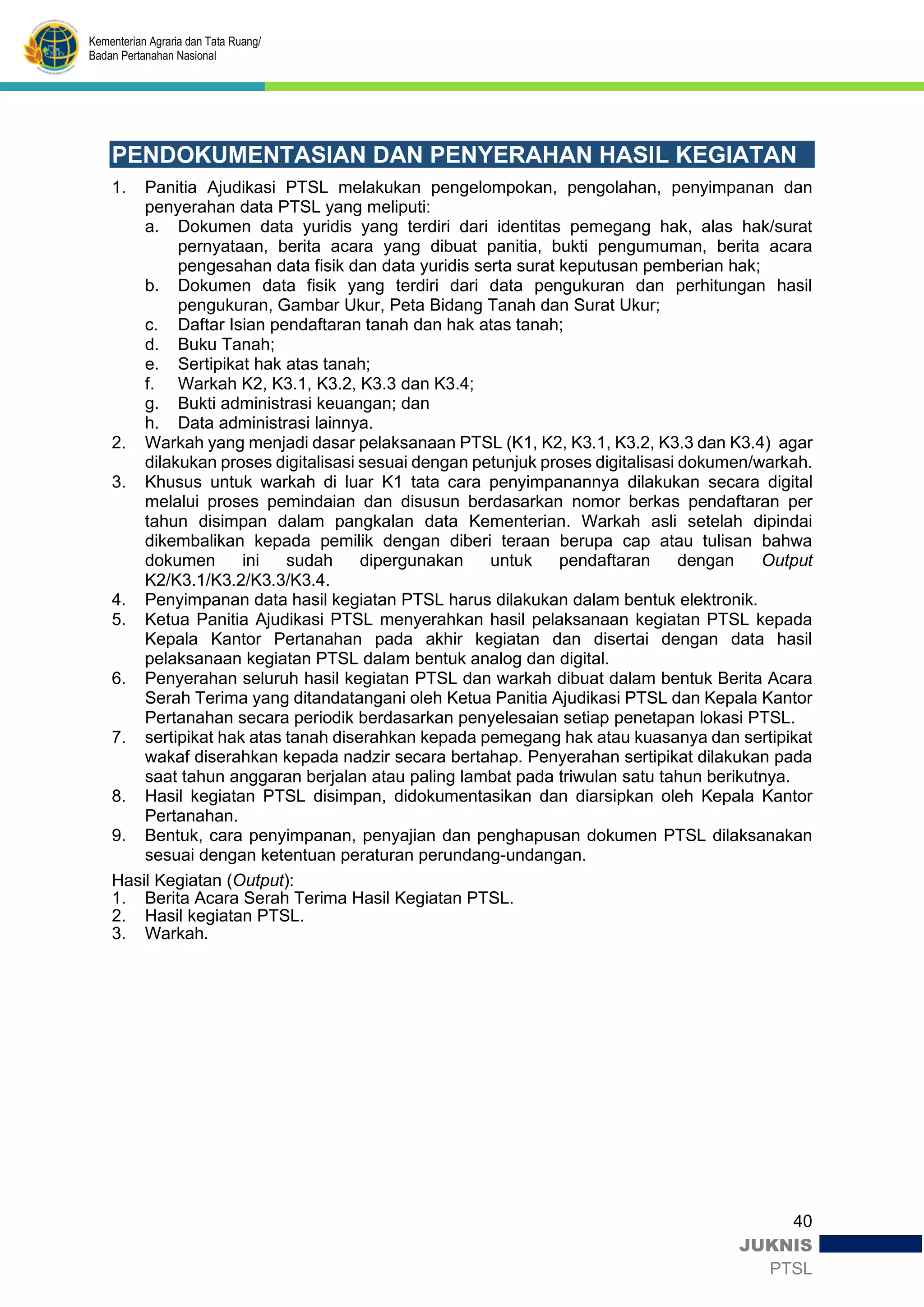 Petunjuk Teknis No 1 Tahun 2022 tentang PTSL 2022.pdf
