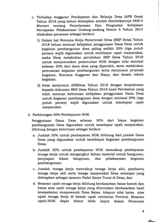 Juknis Program Padat Karya Tunai TA 2018 | PDF