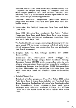 Juknis Program Padat Karya Tunai TA 2018 | PDF