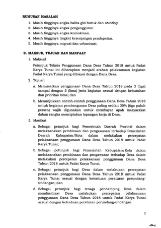 Juknis Program Padat Karya Tunai TA 2018 | PDF