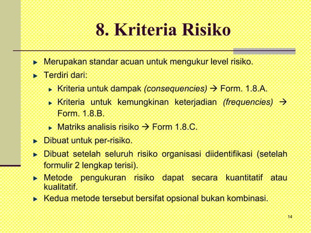 Petunjuk teknis pengisian form manajemen risiko kemenkeu | PDF