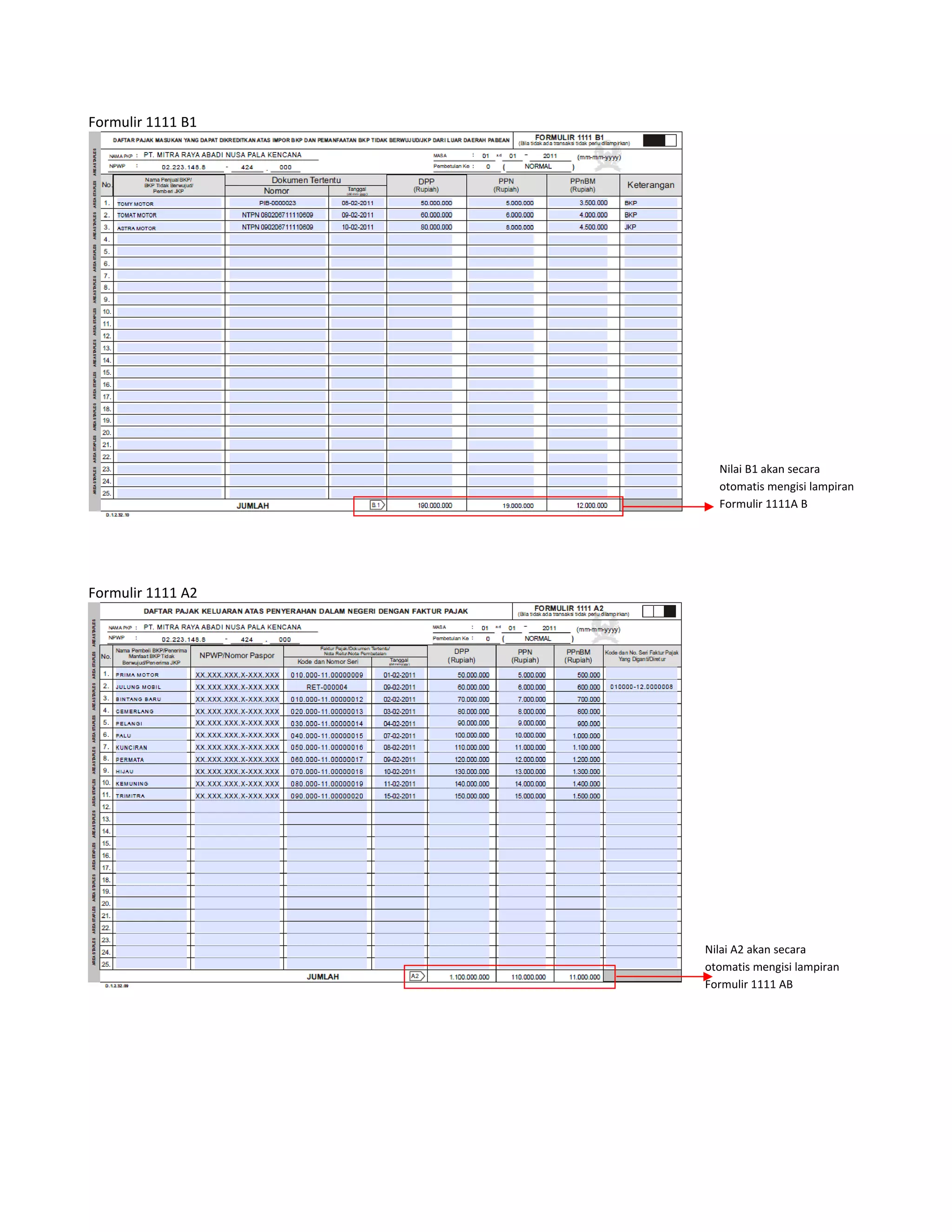 Petunjuk teknis pengisian form spt ppn 1111 | DOC