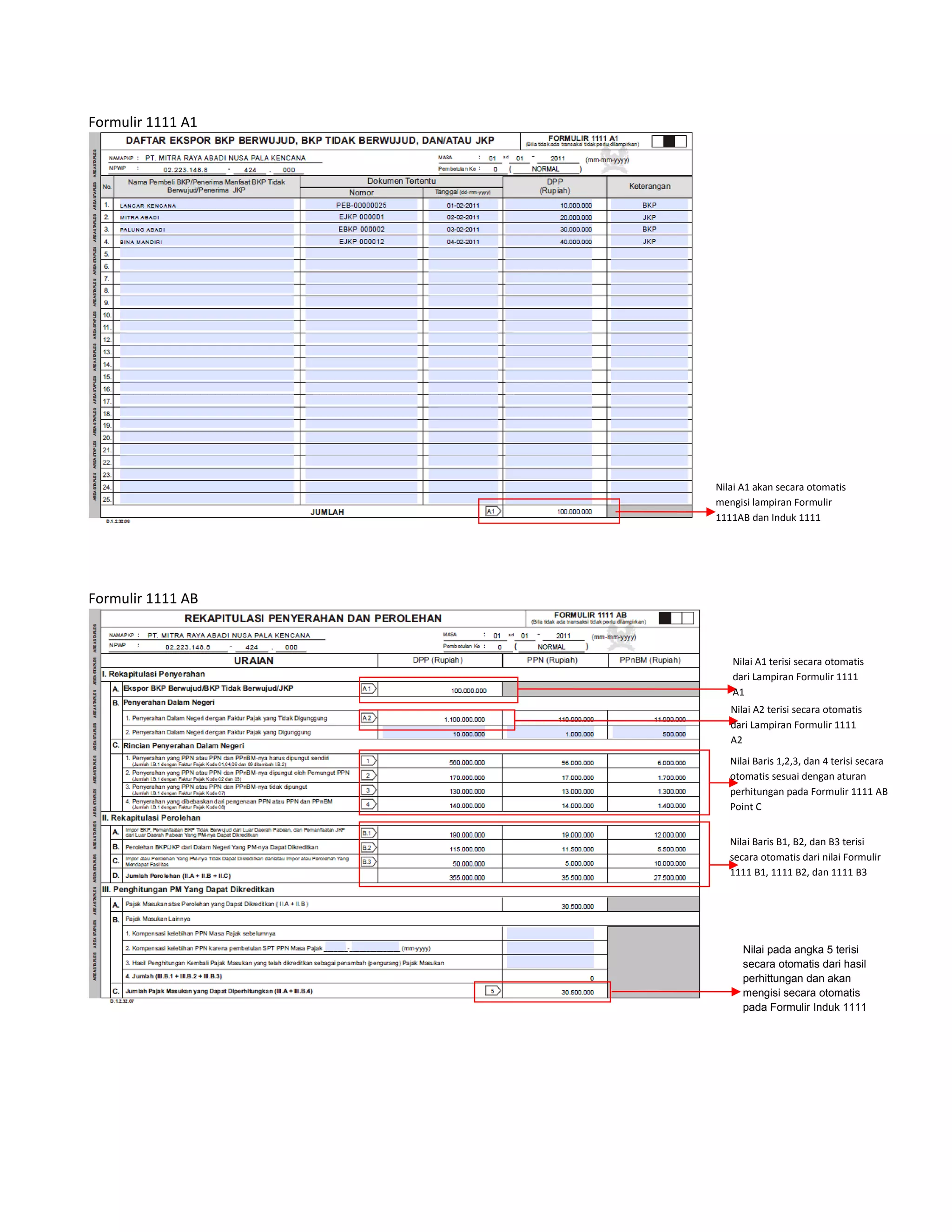 Petunjuk teknis pengisian form spt ppn 1111 | DOC