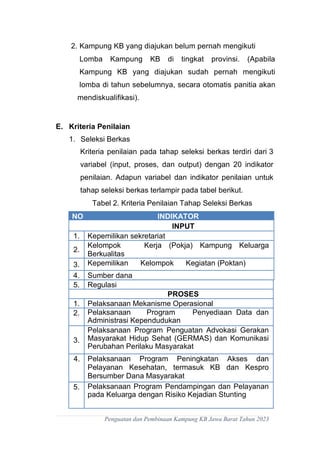 Petunjuk Teknis Penguatan Kampung KB Tahun 2023.pdf