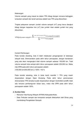 Petunjuk Teknis Standar Pelayanan Minimal Penyehatan Lingkungan ...