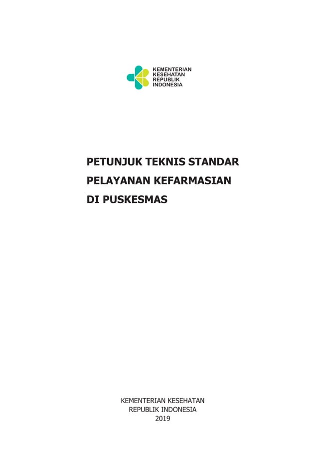 Petunjuk teknis standar pelayanan kefarmasian di puskesmas | PDF