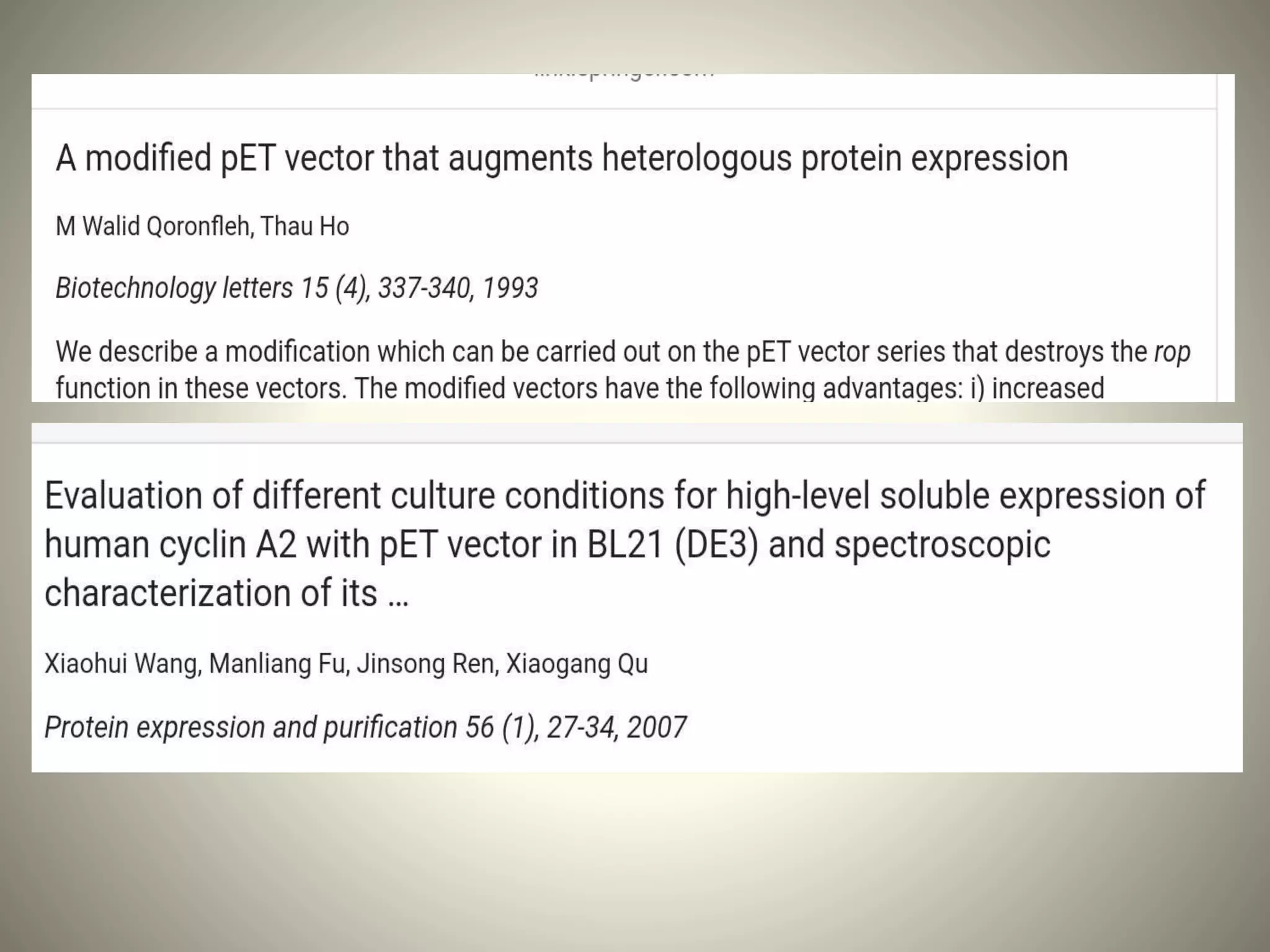 pET vector. Plasmid for Expression by T7 RNA Polymerase. | PPTX