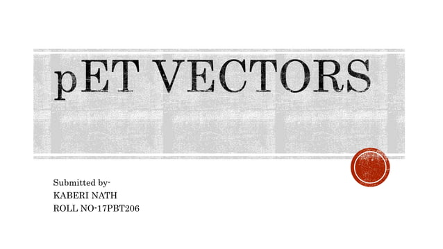 pET vectors | PPTX