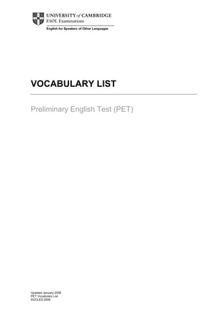 Pet vocabulary | PDF