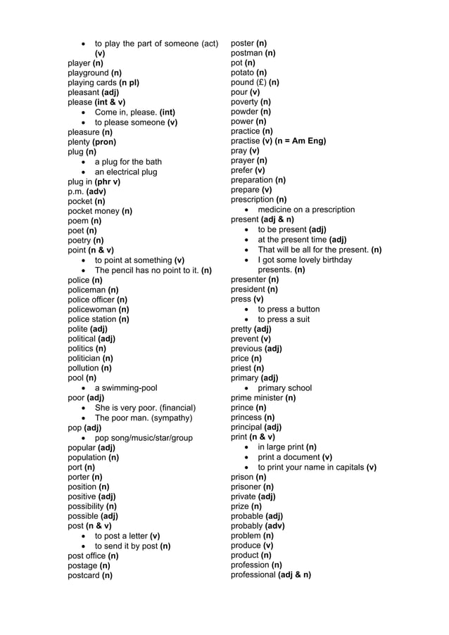 Pet vocabulary | PDF
