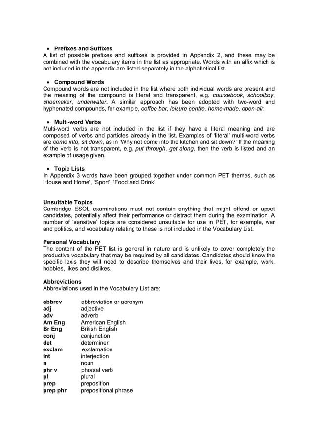 Pet vocabulary | PDF