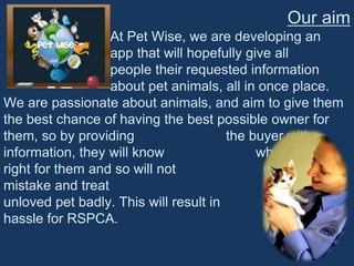 Pet wise app presentation | PPTX