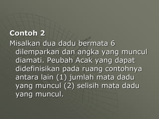 Peubah acak | PPTX