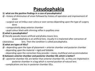 Pseudophakia | PPT
