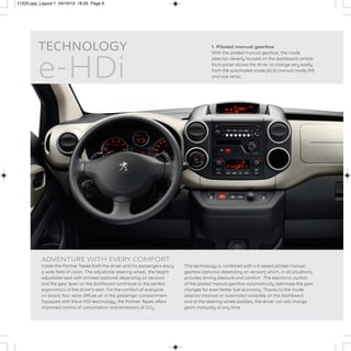 Peugeot Partner Tepee Range Brochure | PDF
