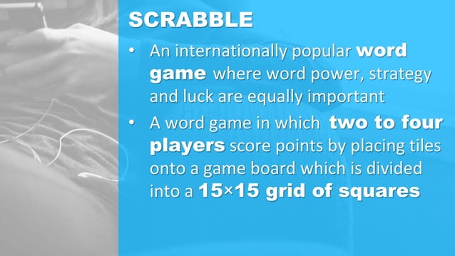 SCRABBLE - MAPEH 8 (Physical Education 3rd Quarter) | PPTX | Board ...