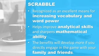 SCRABBLE - MAPEH 8 (Physical Education 3rd Quarter) | PPTX