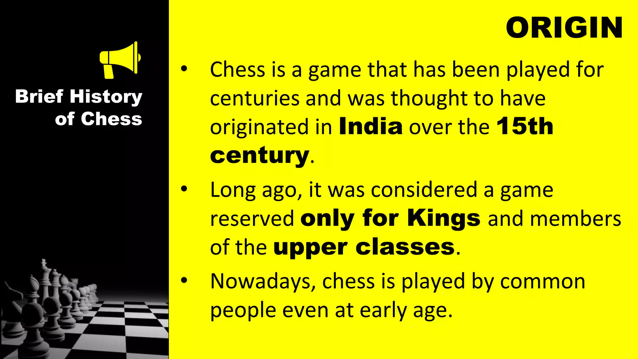 CHESS - MAPEH 8 (Physical Education 3rd Quarter) | PPTX