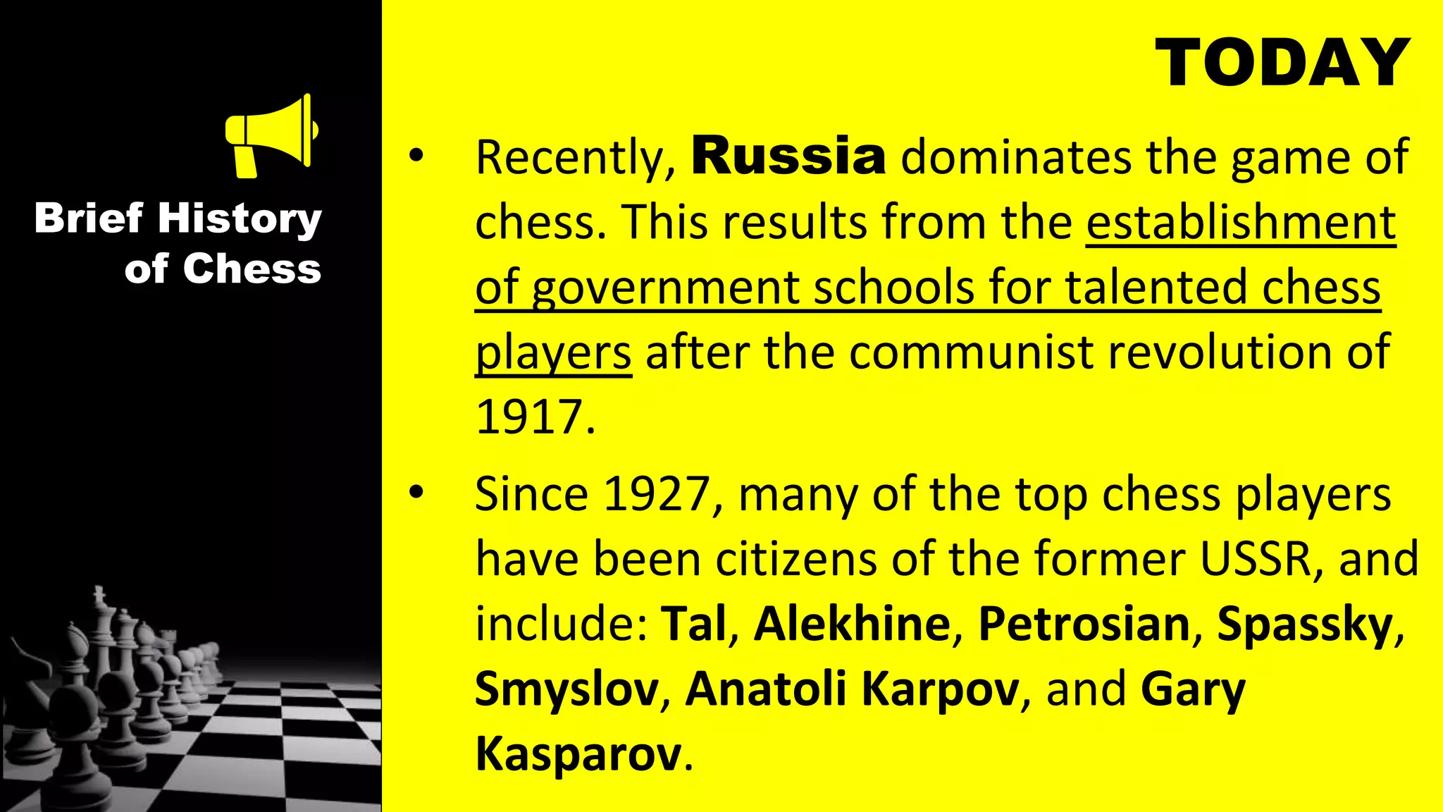 CHESS - MAPEH 8 (Physical Education 3rd Quarter) | PPTX