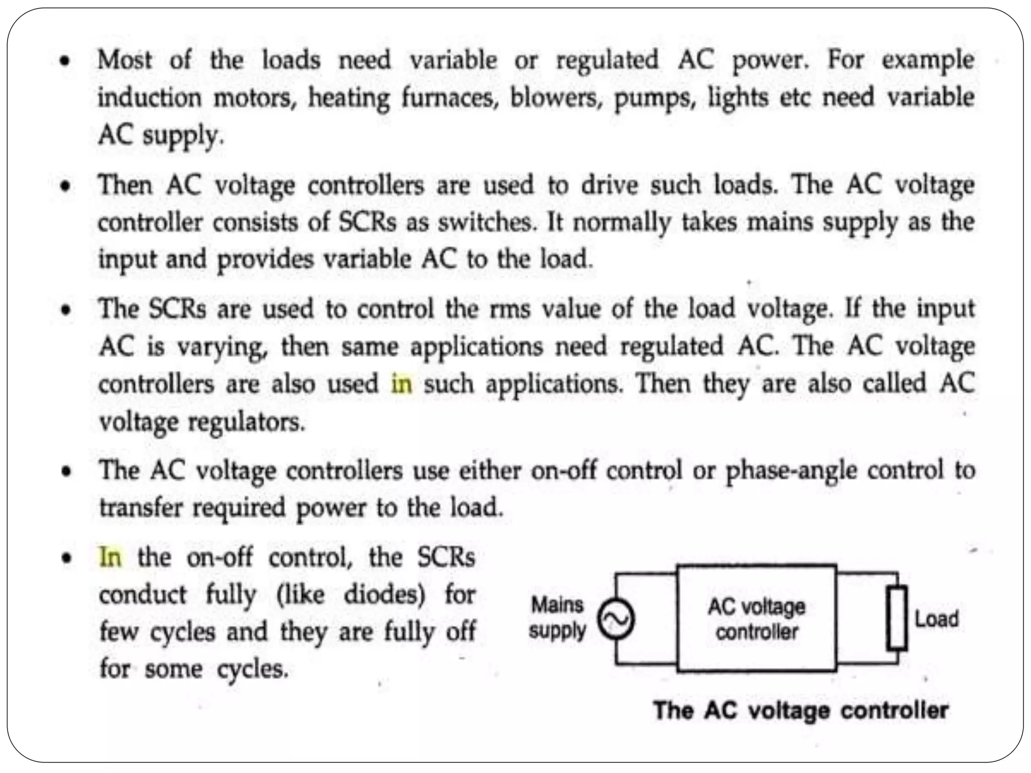 PE UNIT V - AC VOLTAGE CONTROLLERS AND CYCLOCONVERTERS.ppt