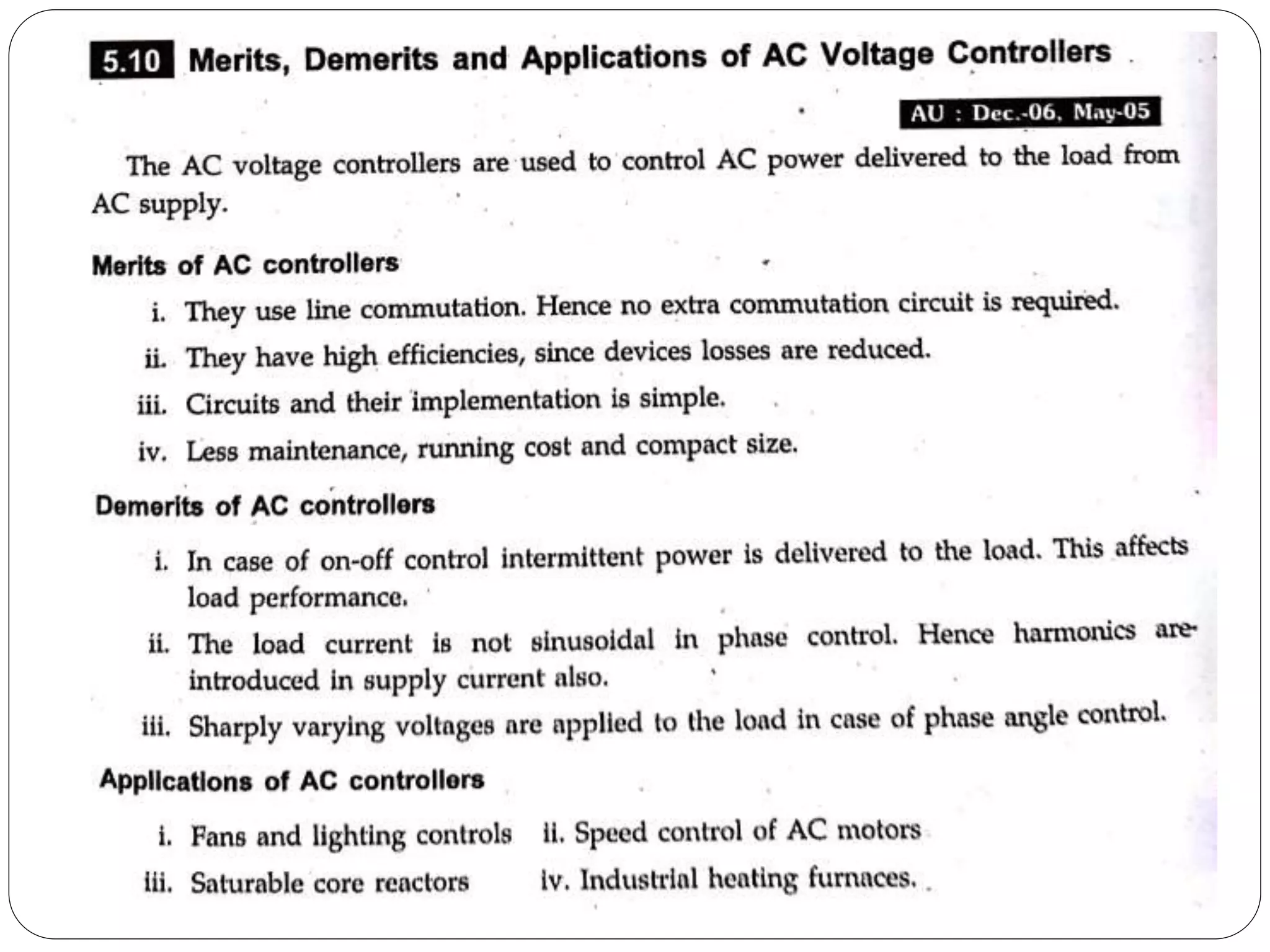 PE UNIT V - AC VOLTAGE CONTROLLERS AND CYCLOCONVERTERS.ppt