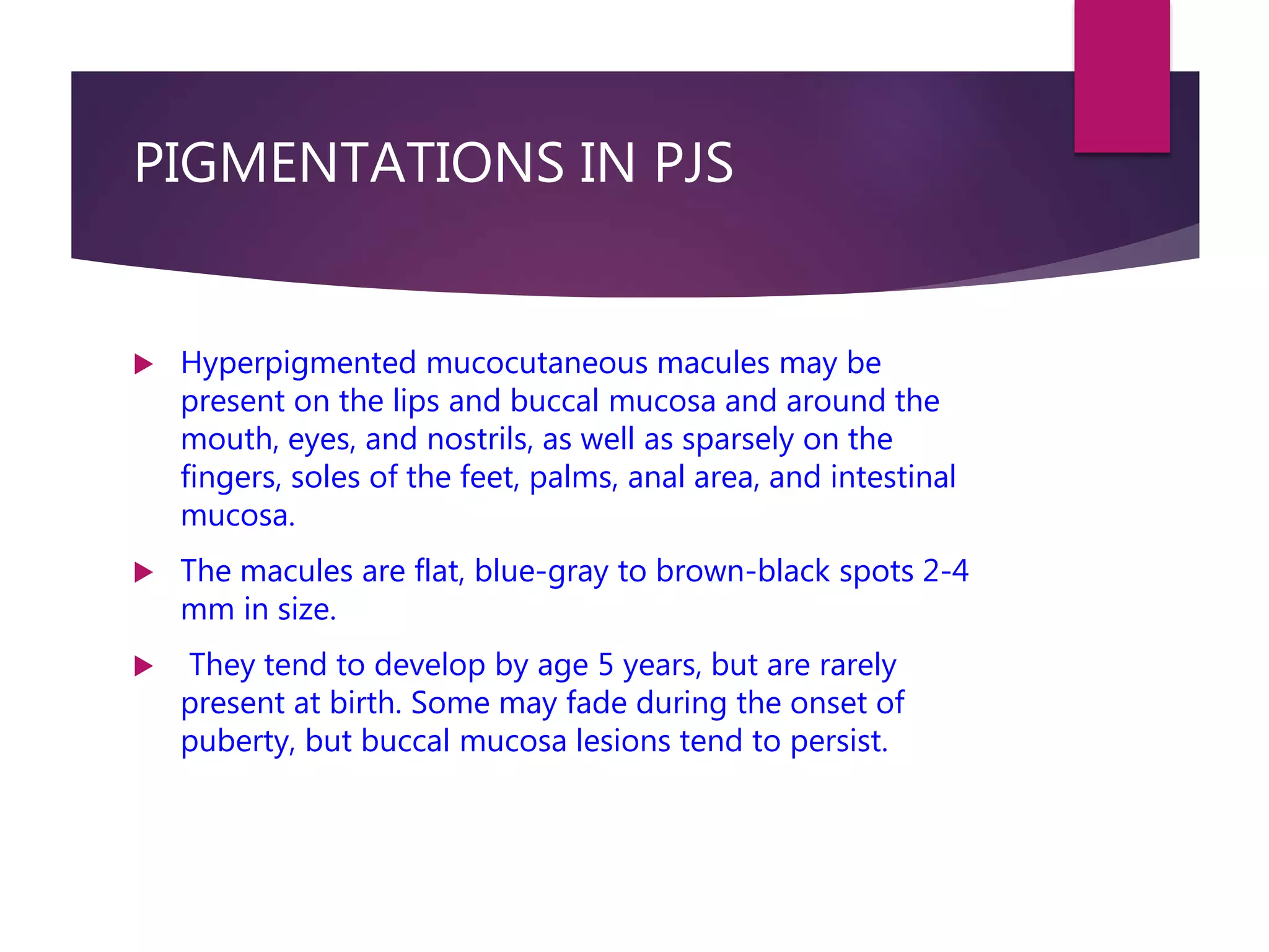 Peutz Jeghers syndrome | PPTX