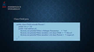 Pewarisan (inheritance) pada JAVA | PPTX