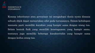 Pewarisan (inheritance) pada JAVA | PPTX