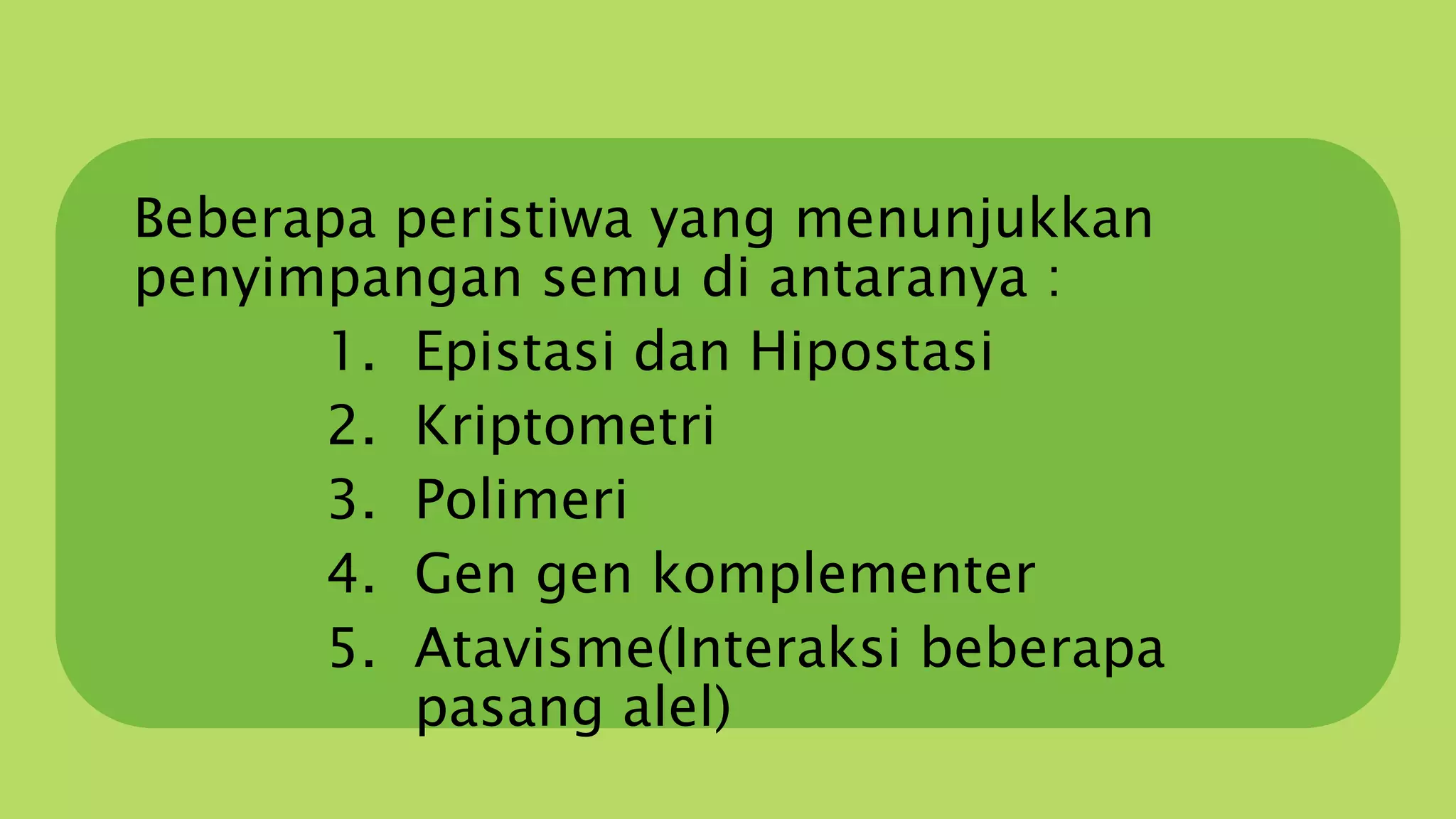 POLA PEWARISAN SIFAT | PPTX