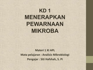 Pewarnaan gram KD 1 Materi 1 ANALISI MIKROBIOLOGI_XI APL.pptx