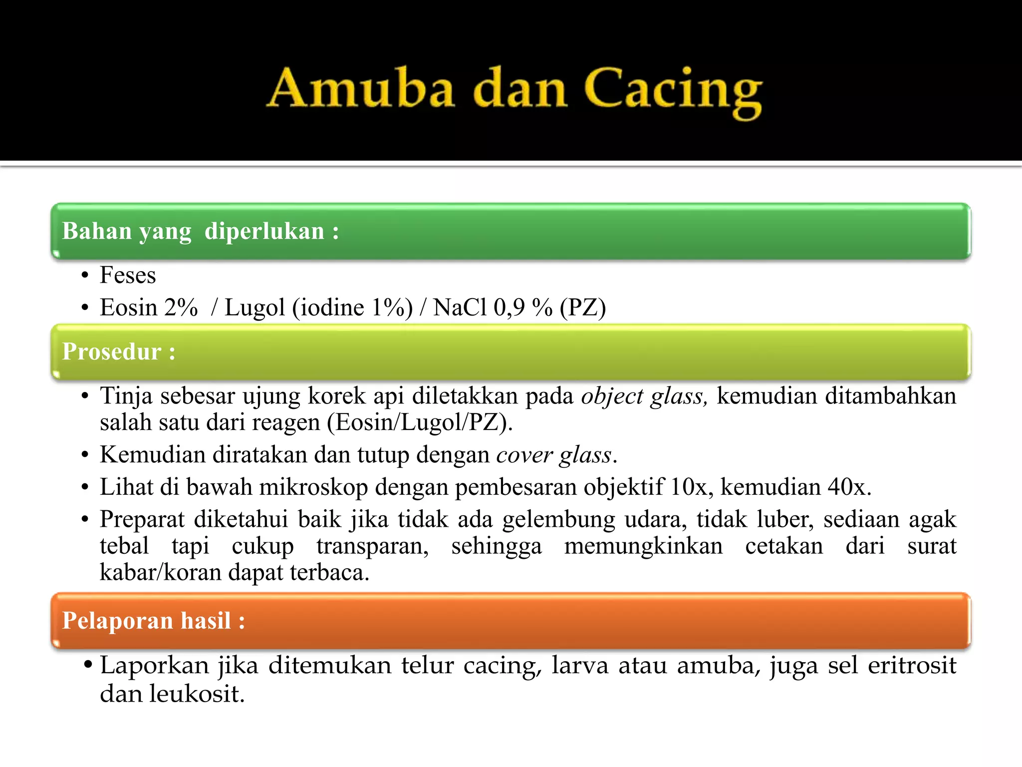 Pewarnaan parasit dan jamur | PPTX