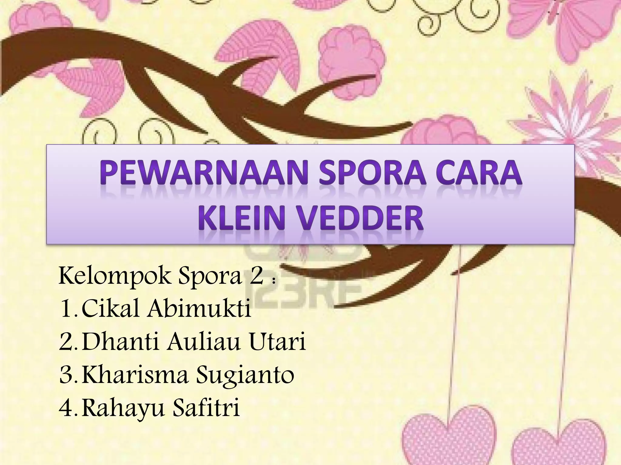 Mikrobiologi - Pewarnaan spora | PPTX