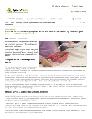 PE waste to valuable Recycle of PE and Circular economy | PDF