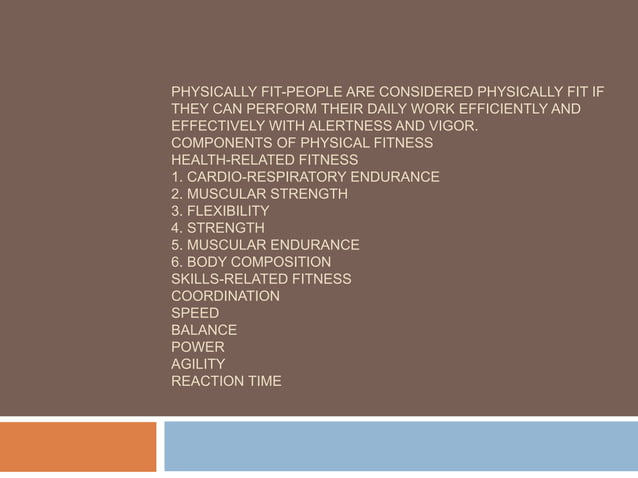 GRADE 10 -Pe week 1 | PPTX | Fitness and Exercise | Healthy Living