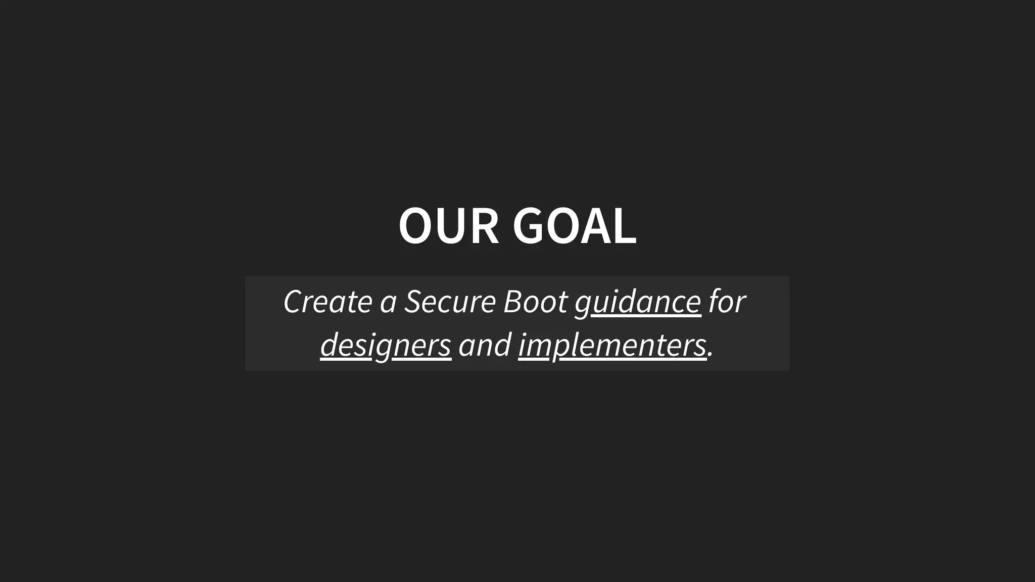 PEW PEW PEW: Designing Secure Boot Securely | PPT
