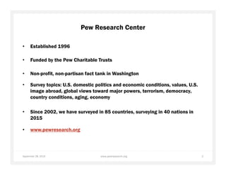 Pew Research Center 2015 India Presentation | PPT