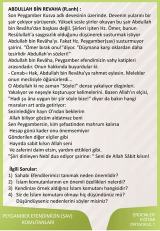 Peygamberimizin Komutanları | PPTX