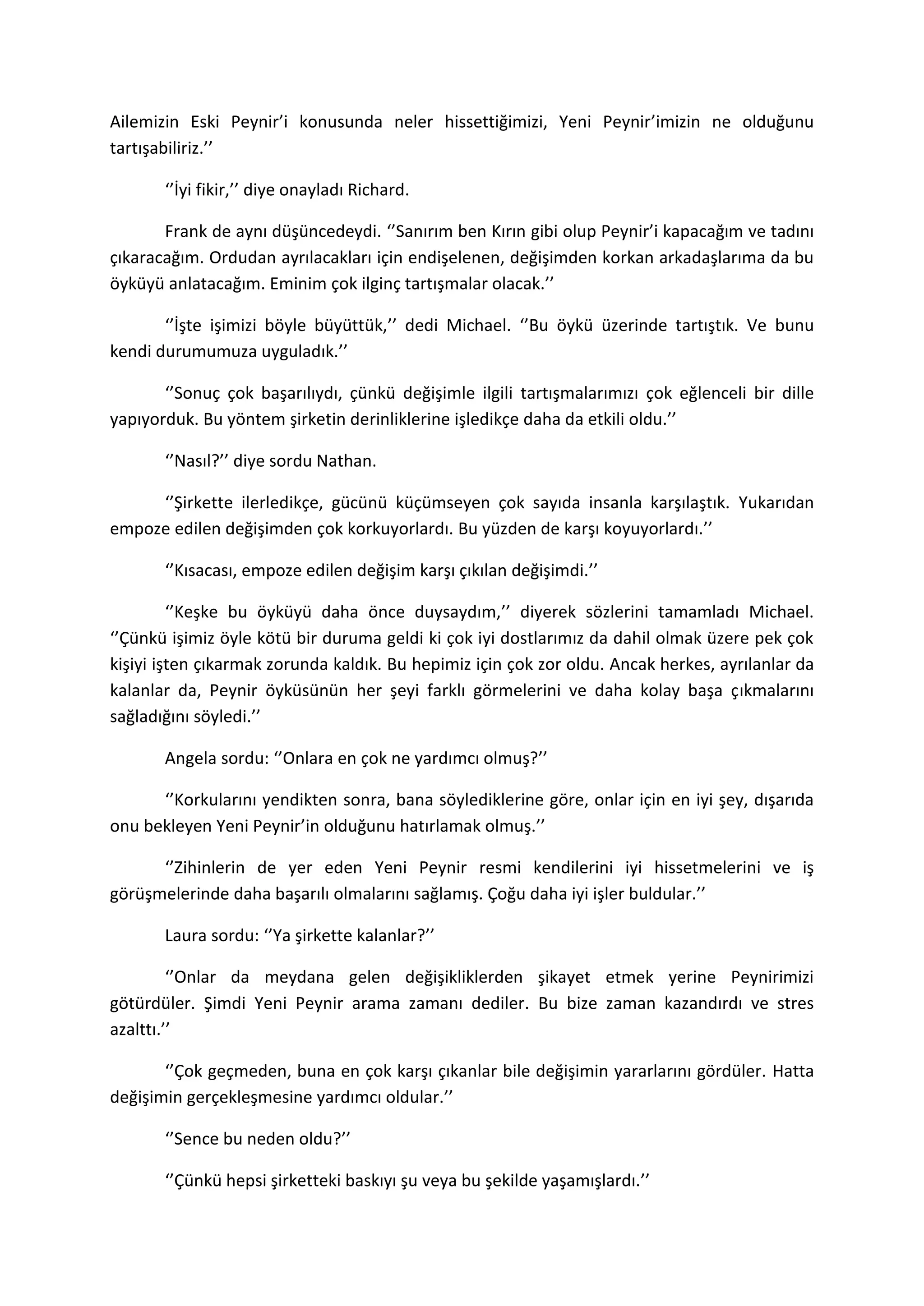 Peynirimi kim kapti | PDF